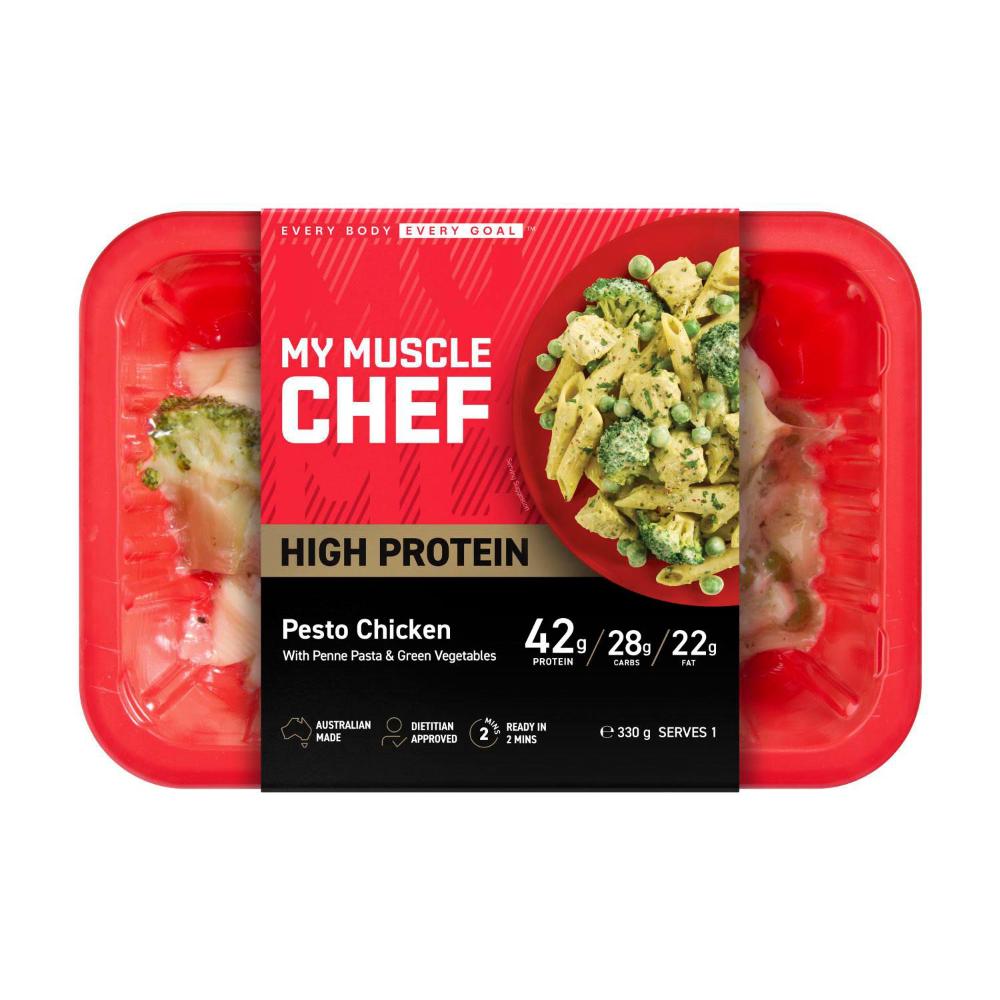Buy My Muscle Chef Chicken Pesto Pasta 330g | Coles