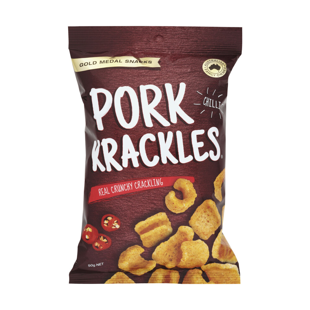 Buy Gold Medal Pork Krackles Chilli 50g | Coles
