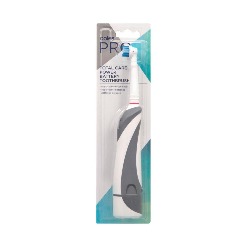 Buy Coles Pro Total Power Battery Toothbrush 1 each | Coles