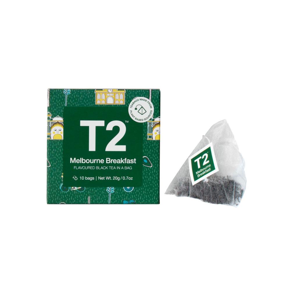 Buy T2 Melbourne Breakfast Tea Bags 10 pack | Coles