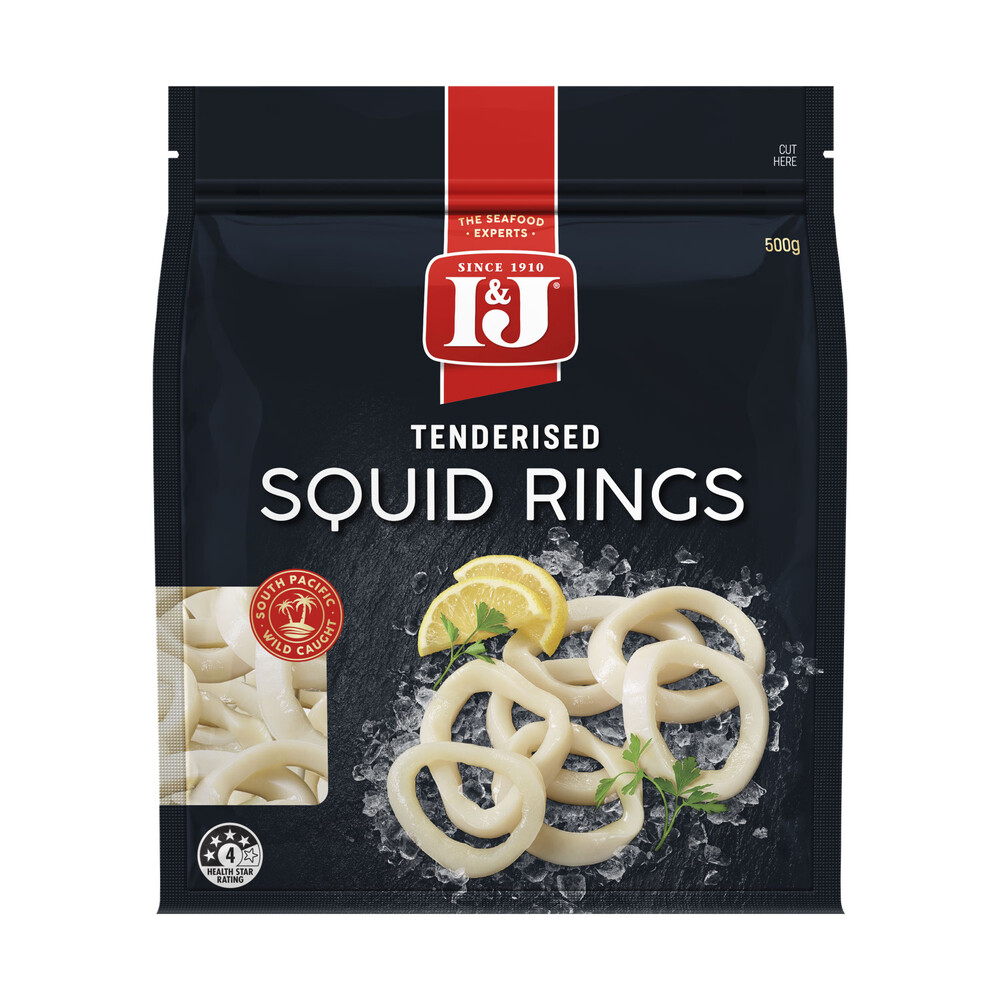 Buy I&J Tender Squid Rings 500g | Coles