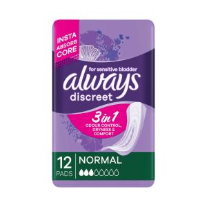 Buy Always Discreet Normal Incontinence Pads 12 pack | Coles