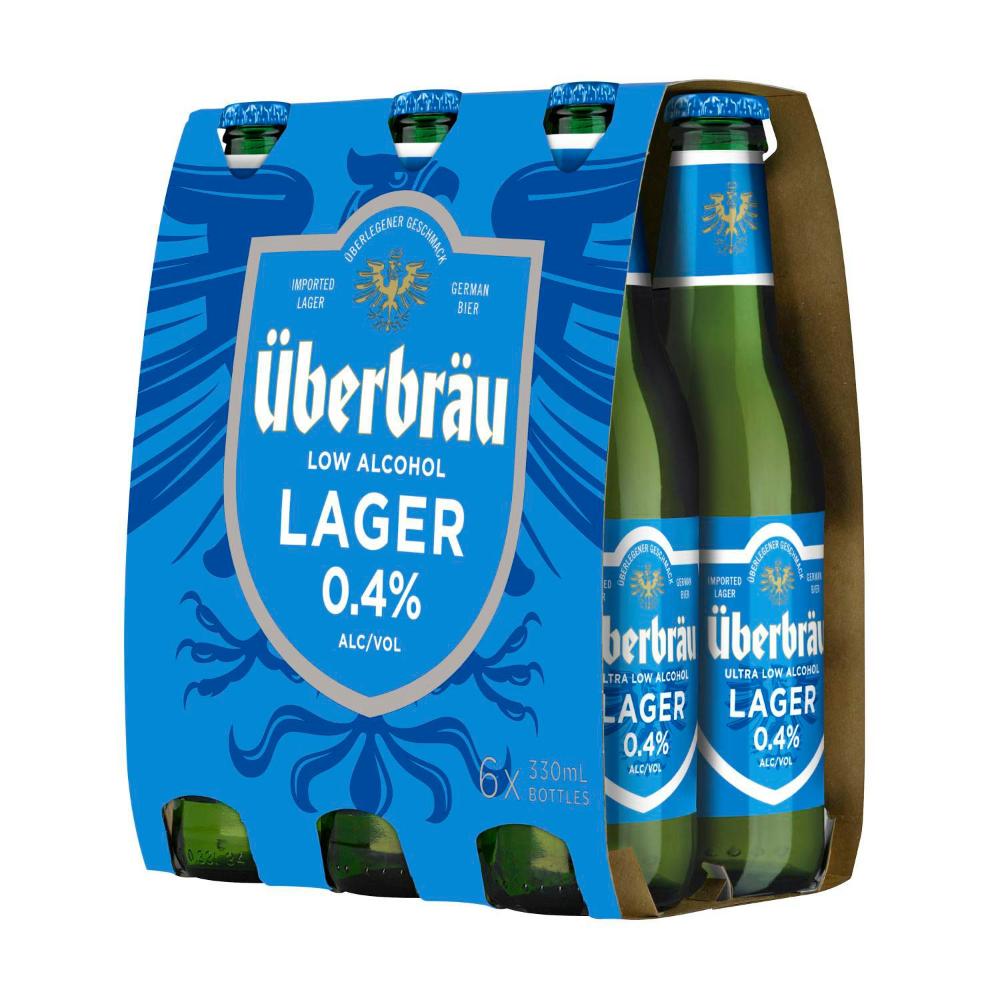 Buy Uberbrau Ultra Low Alcohol Lager 330ml 6 Pack | Coles