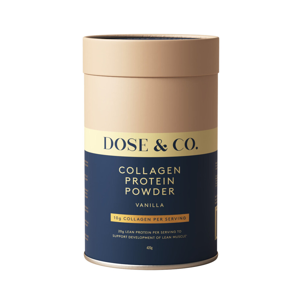 Buy Dose & Co. Collagen Protein Powder Creamy Vanilla 420g | Coles