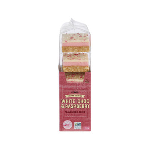 Calories in Coles White Choc & Raspberry Slice 5 pack calcount