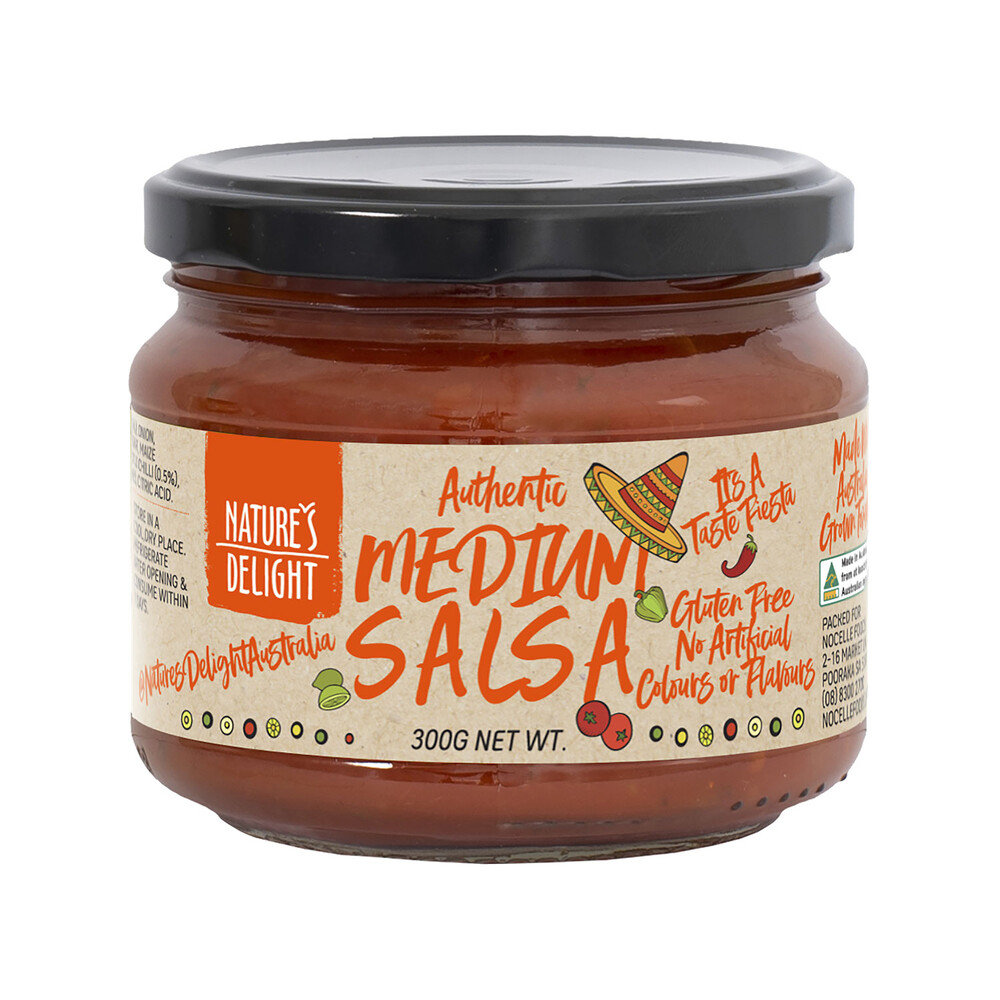 Buy Natures Delight Salsa Medium 300g | Coles