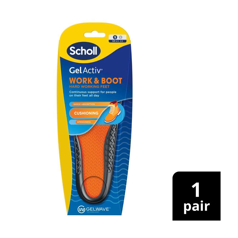 Buy Scholl Gel Activ Insole Work & Boot Small 1 each | Coles