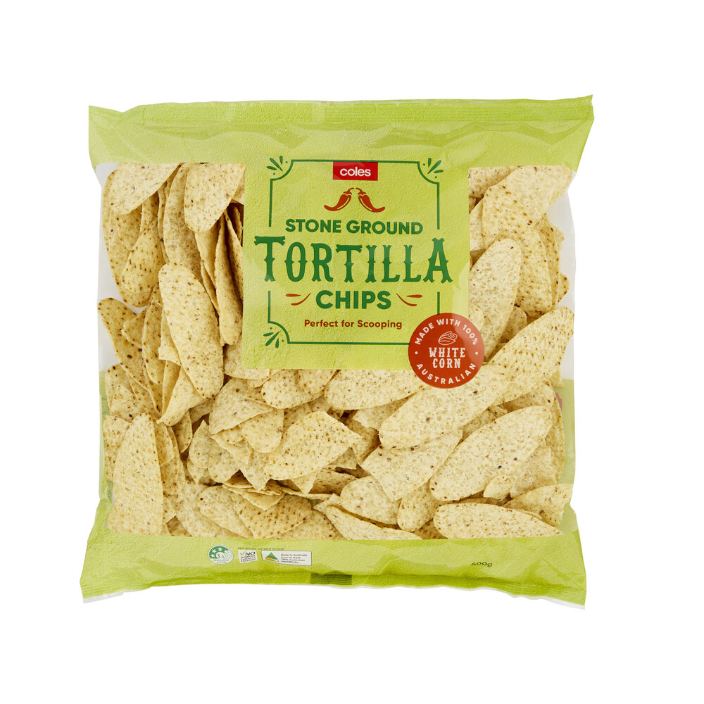 Buy Coles Stone Ground Tortilla Chips 400g | Coles