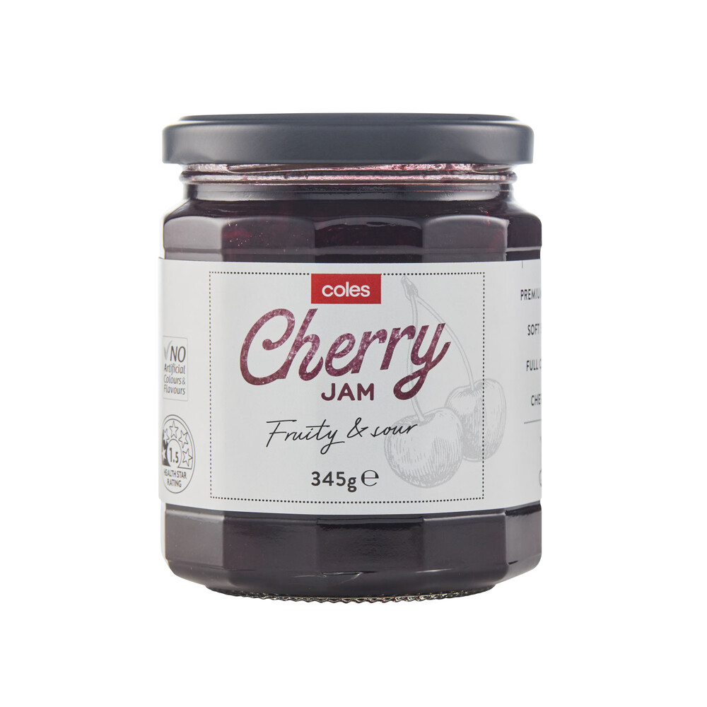 Buy Coles Premium Cherry Jam 345g | Coles