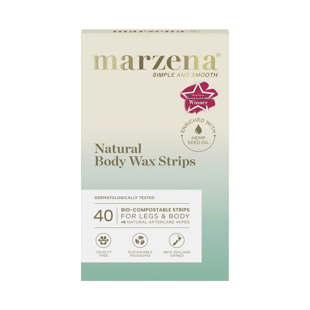 Buy Marzena Natural Body Wax Strips 40 pack | Coles