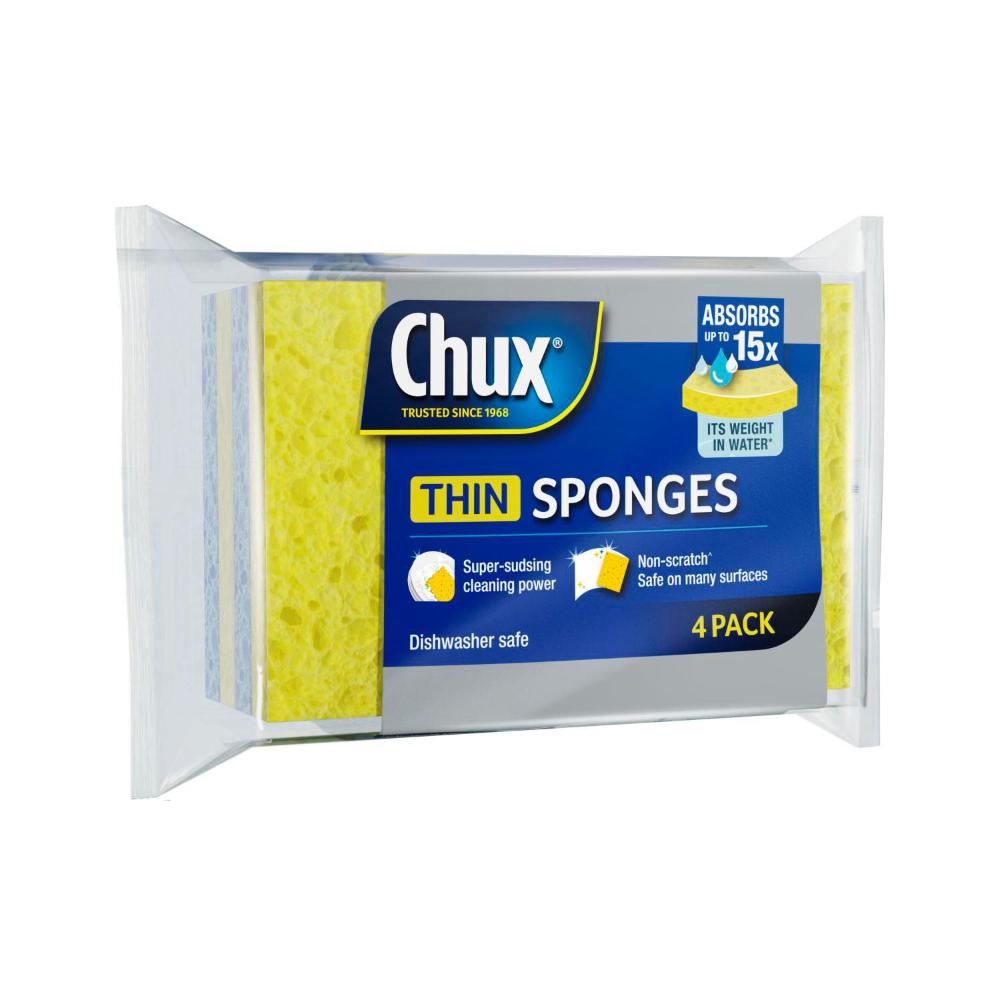 Buy Chux Thin Sponges Collections 4 pack | Coles