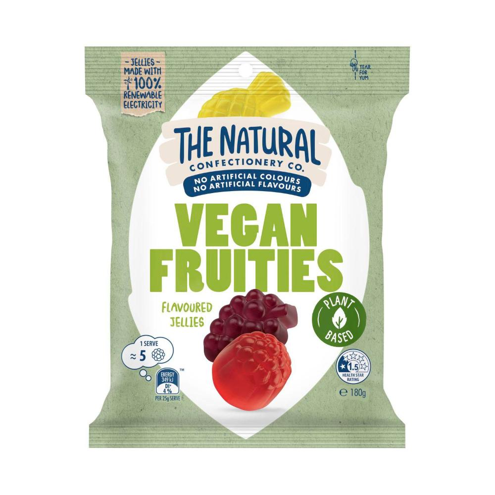 Buy The Natural Confectionery Co. Vegan Fruit Flavoured Jellies Lollies ...