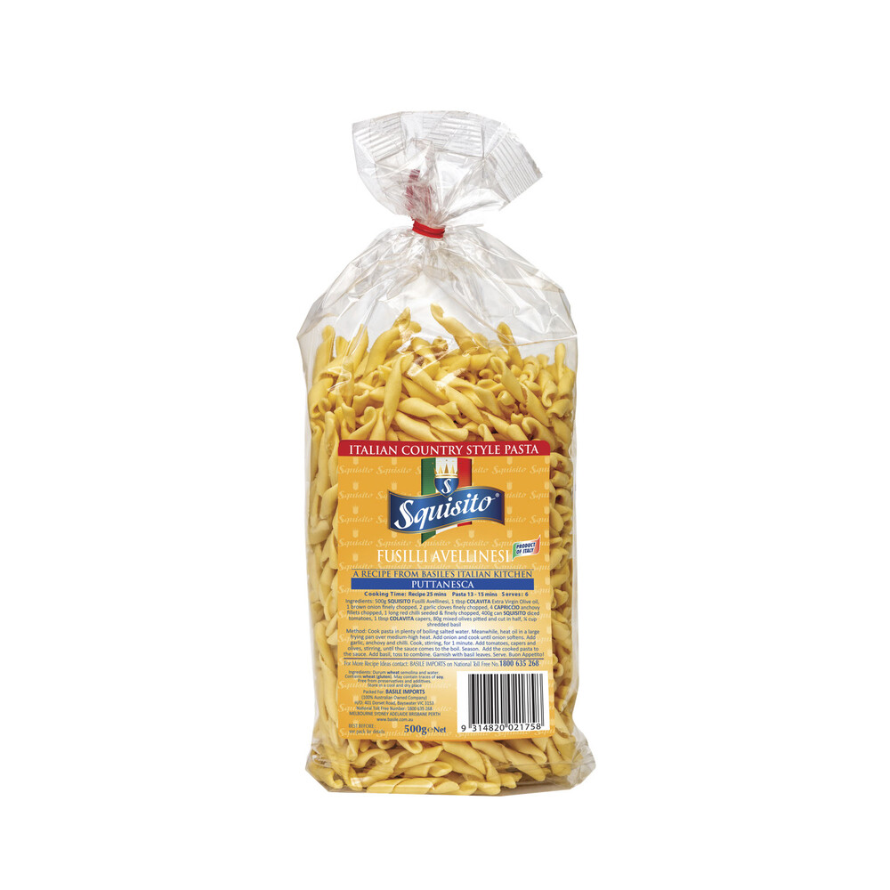 Buy Squisito Pasta Fusilli Avellinesi 500 GRAM | Coles