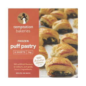 Calories in Temptation Bakeries Puff Pastry 6 Sheets calcount