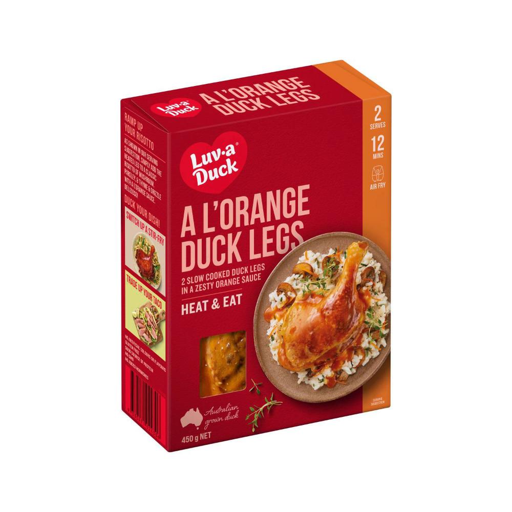 Buy Luv A Duck A L'orange Duck Legs 450g | Coles