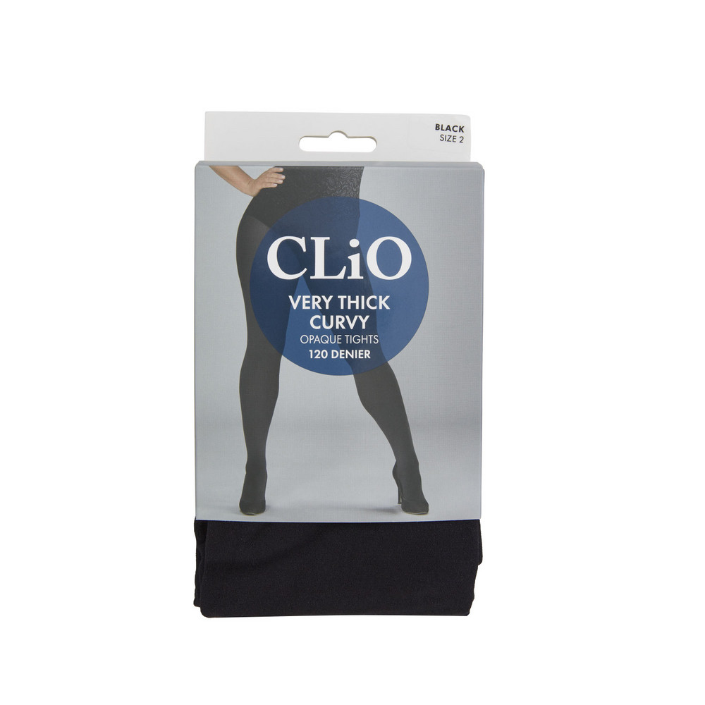 Buy Clio Curvy Very Thick Tights 120d Black - 2 1 each | Coles