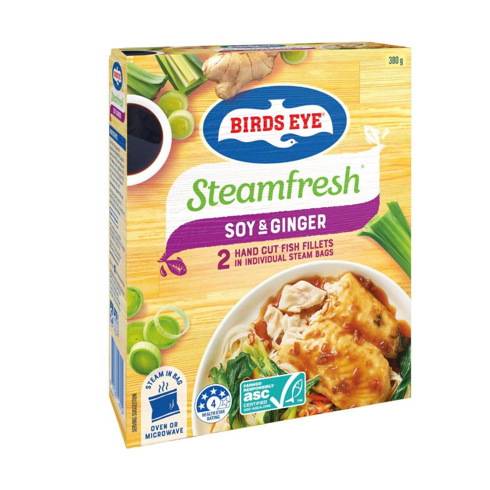 Buy Birds Eye Steamfresh Fish Soy & Ginger 380g | Coles