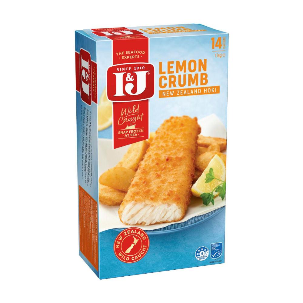 Buy I&J Lemon Crumb Fish Fillets 1kg | Coles