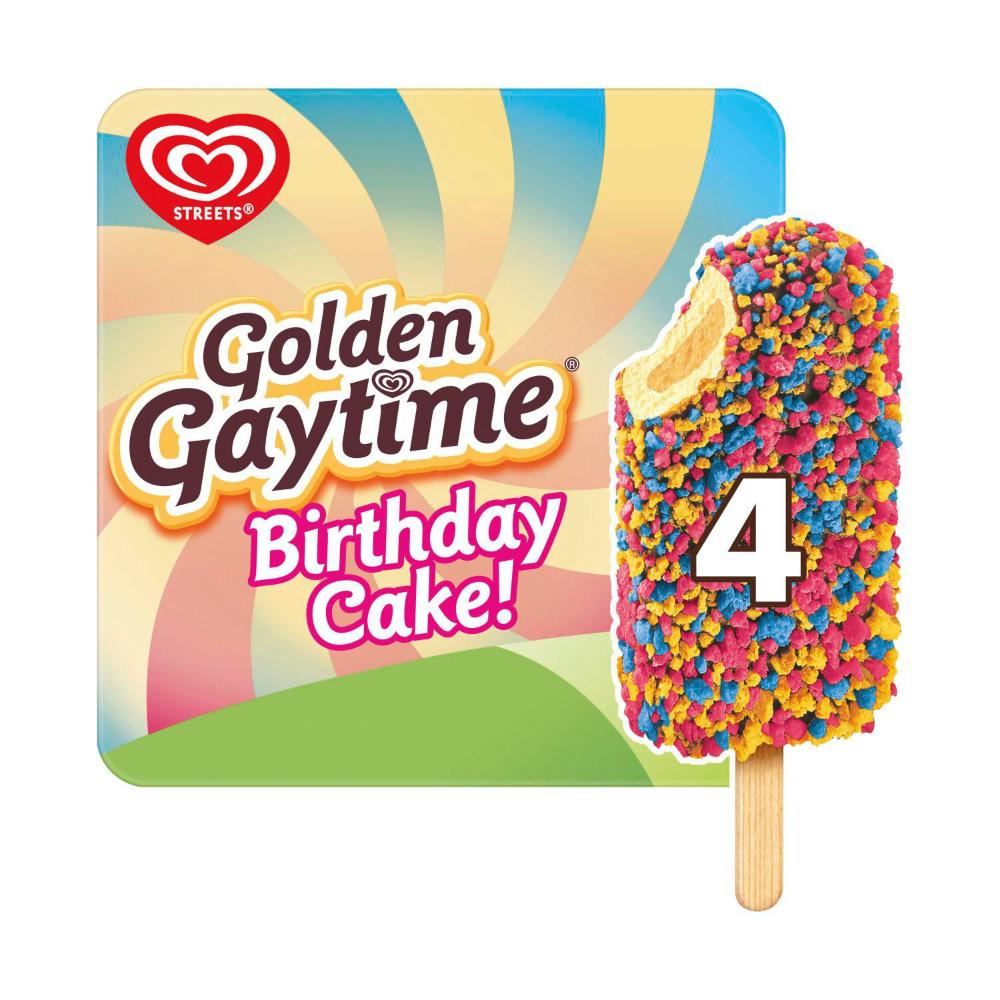 Buy Streets Golden Gaytime Birthday Cake 400mL | Coles