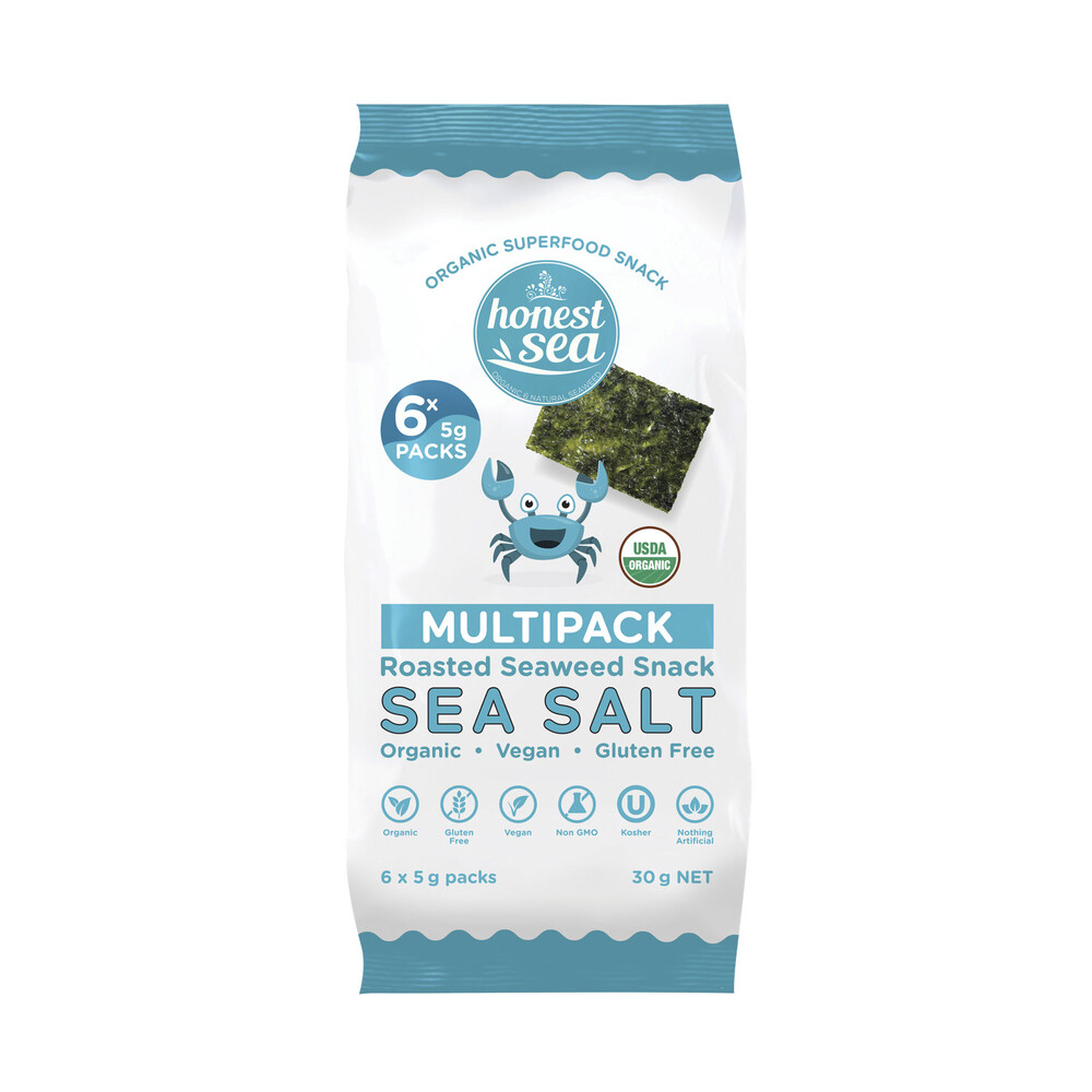 Buy Honest Sea Seaweed Sea Salt Multipack 6x5g 30g | Coles