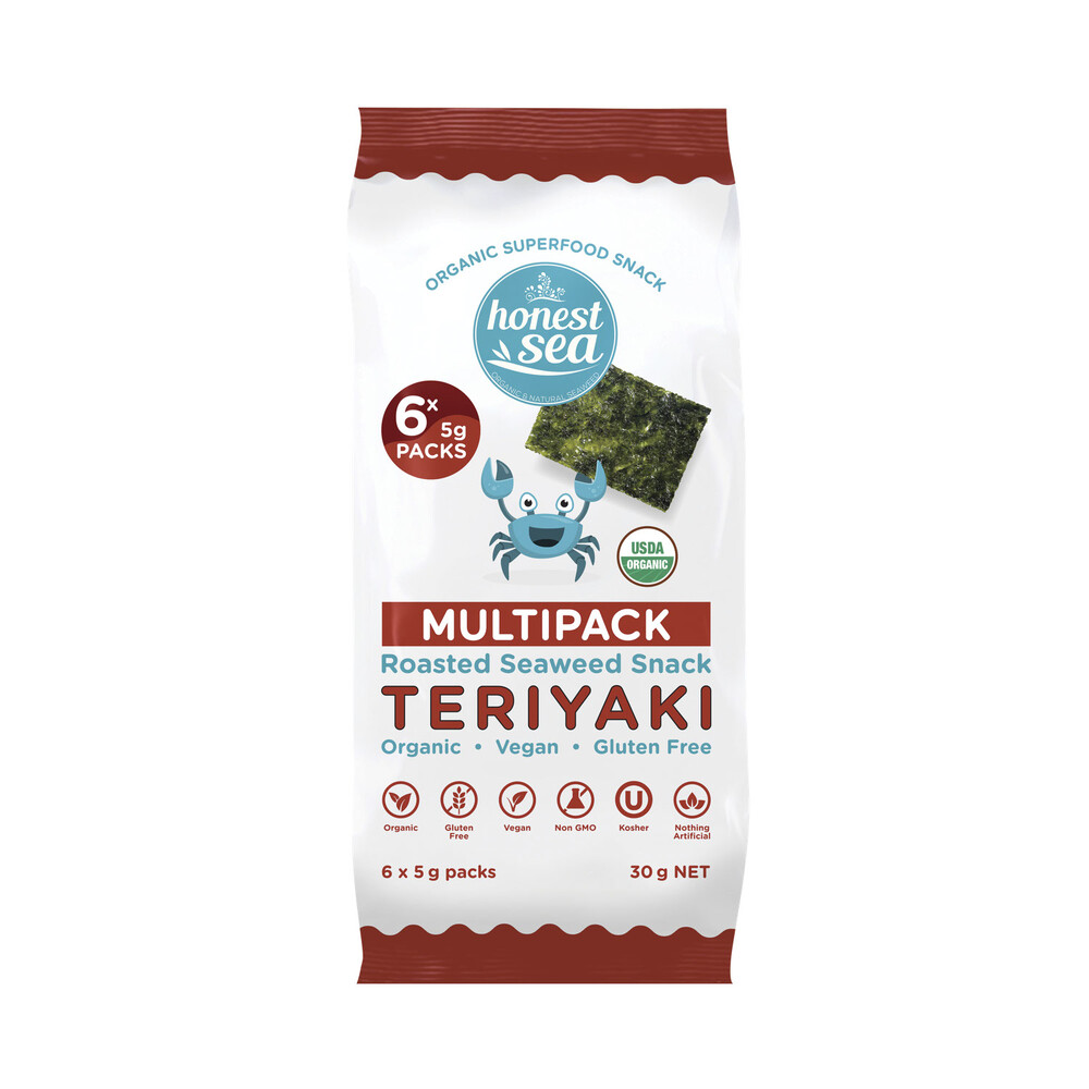 Buy Honest Sea Seaweed Teriyaki Multipack 6x5g 30g | Coles