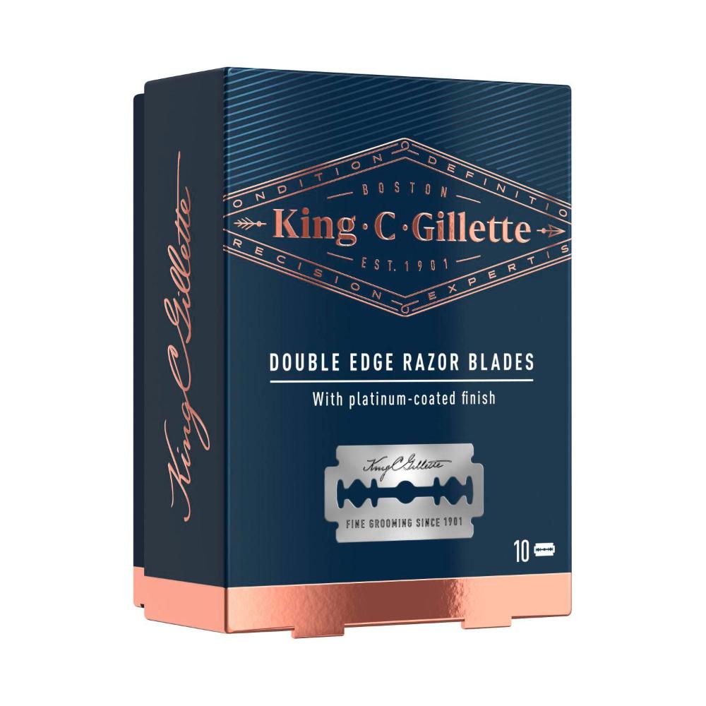 Buy King C Gillette Double Edge Blades 10ct 1each | Coles
