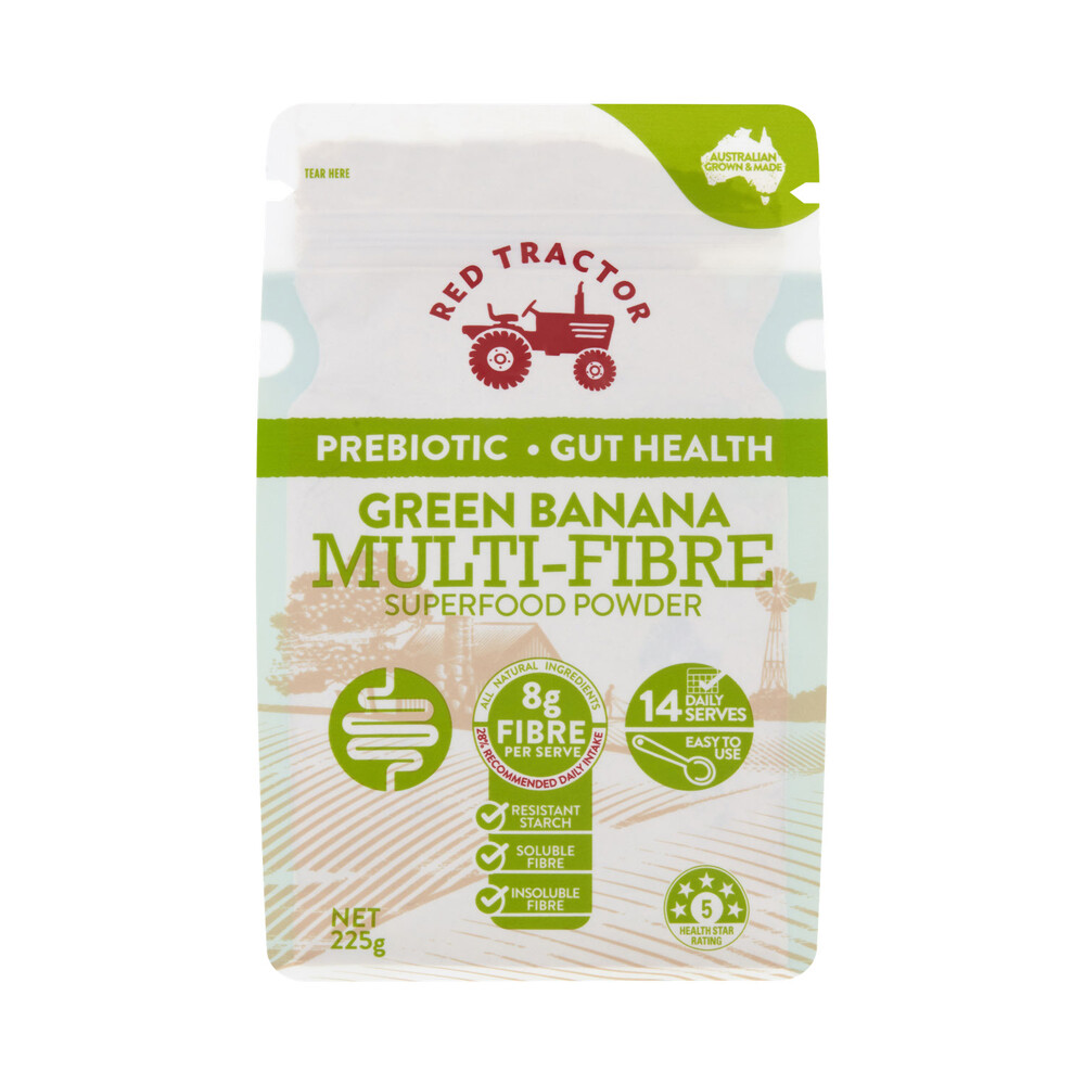 Buy Red Tractor Green Banana Multi Fibre Powder 225g | Coles