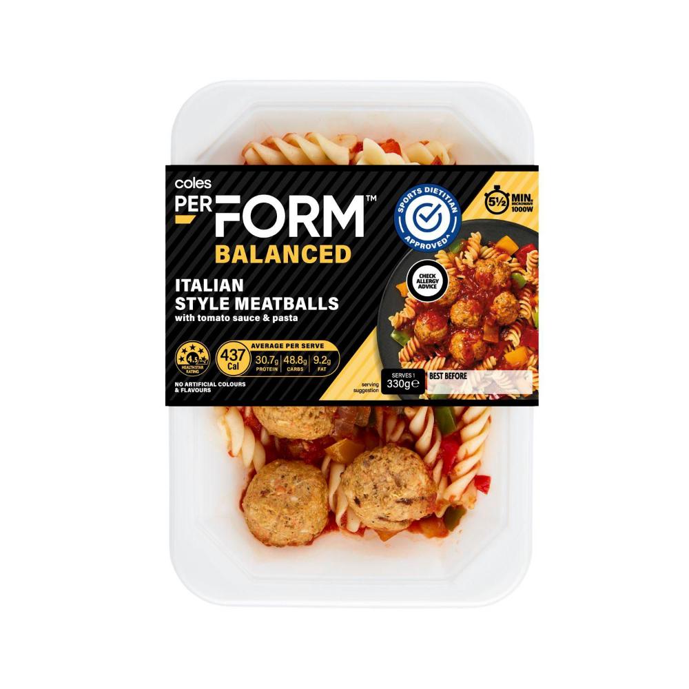 Buy Coles Perform Italian Style Meatballs 330g | Coles