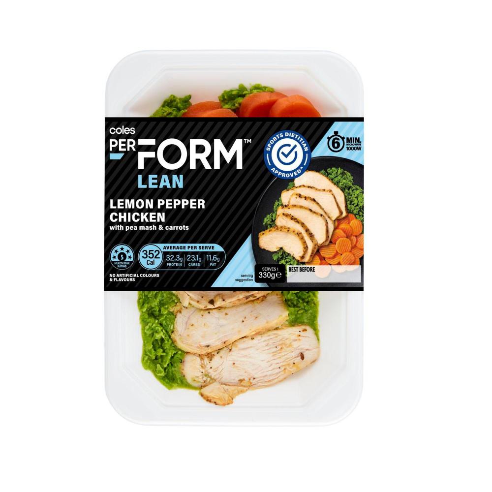 Buy Coles Perform Lemon Pepper Chicken 330g | Coles