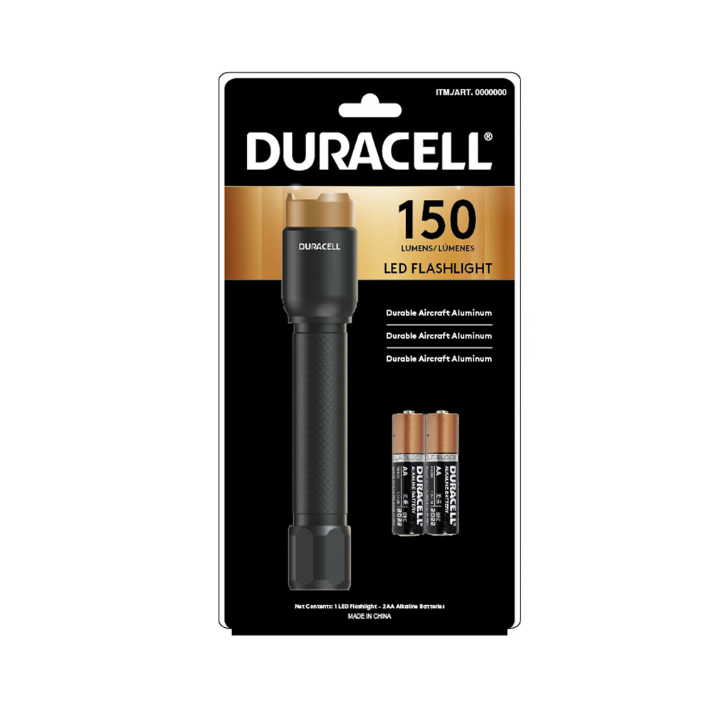 Buy Duracell 150 Lumen Aluminium Flashlight 2 AA 1 each | Coles