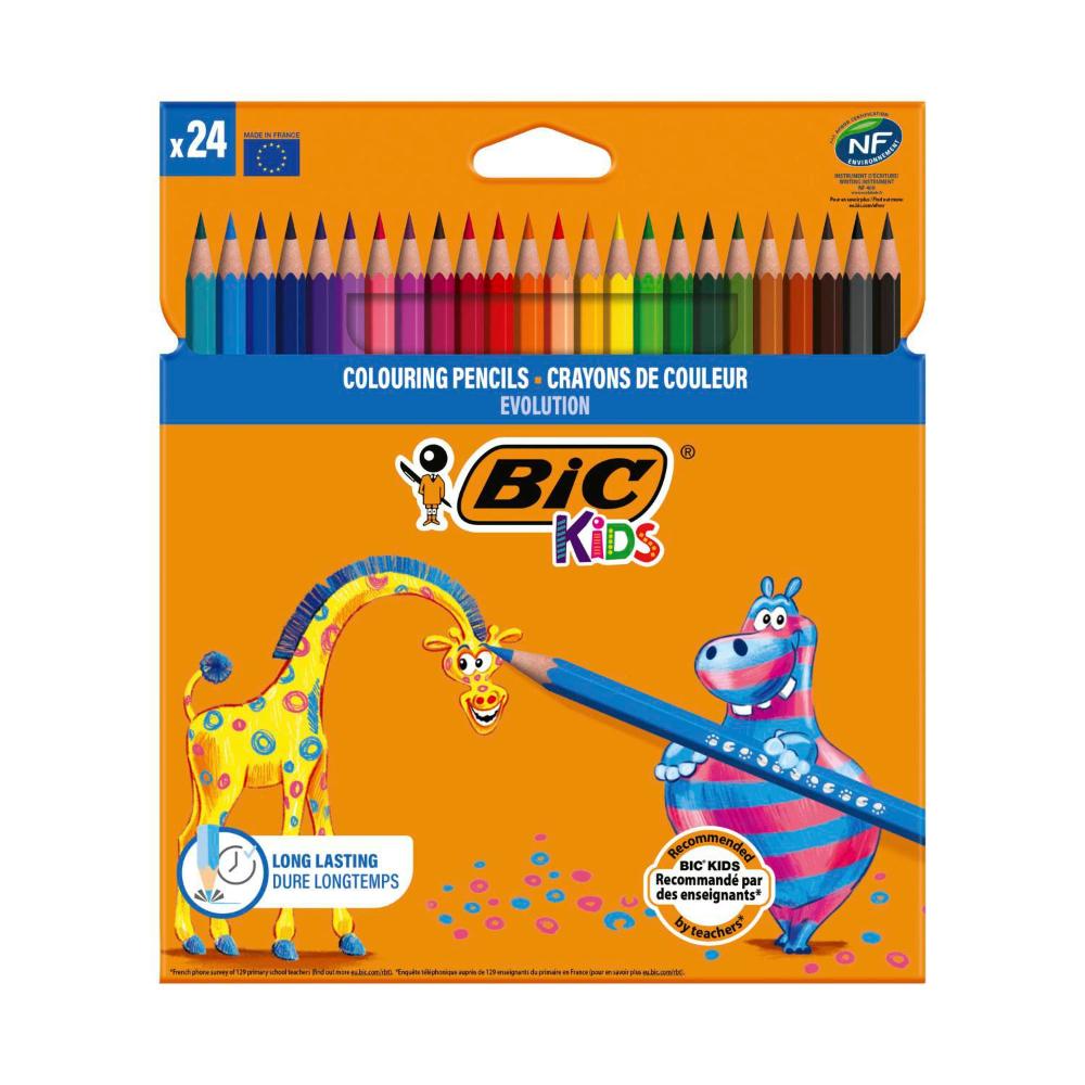 Buy Bic Kids Evolution Colouring Pencils 24 Pack | Coles