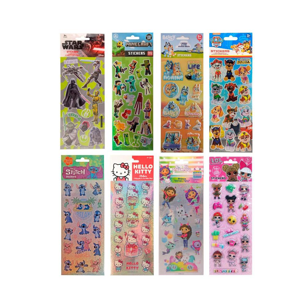 Buy Licensed Stickers 3 pack | Coles