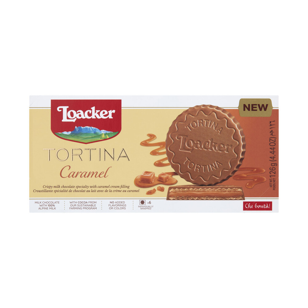 Buy Loacker Tortina Chocolate Biscuit Caramel 126g | Coles