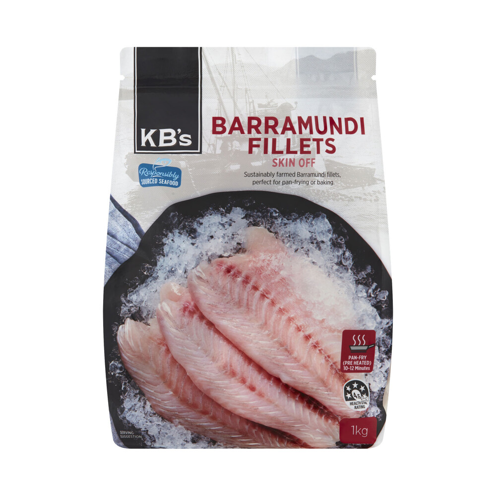 Buy Kb's Barramundi Fillets 1kg | Coles