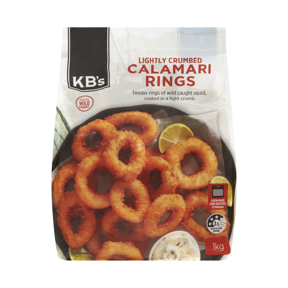 Buy Kb's Crumbed Squid Rings 1kg | Coles
