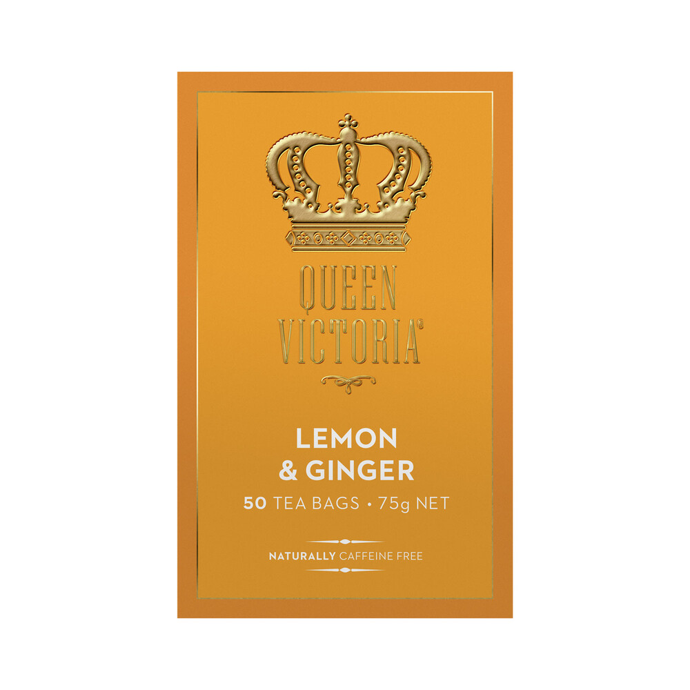 Buy Queen Victoria Lemon & Ginger Tea Bags 50 pack | Coles