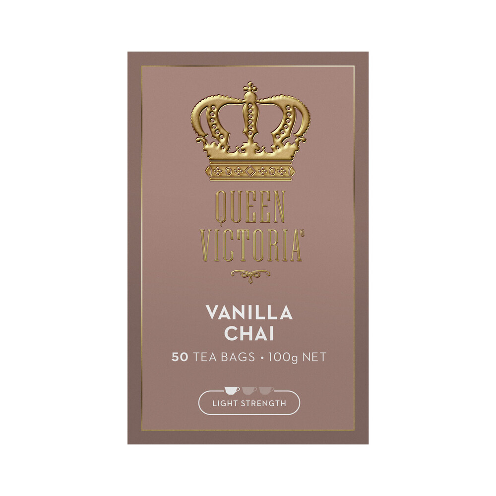Buy Queen Victoria Vanilla Chai Tea Bags 50 pack | Coles