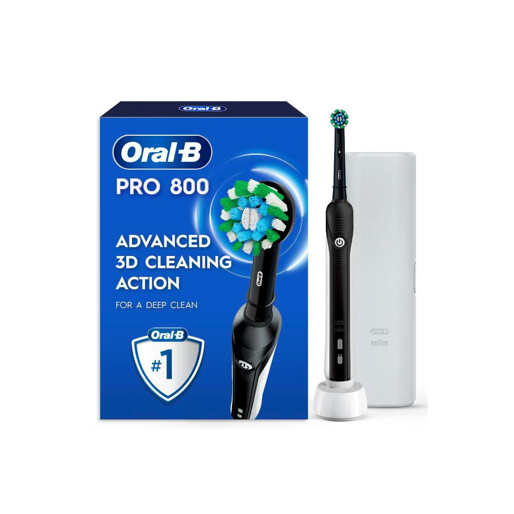 Buy Oral B Pro 800 Cross Action Electric Toothbrush Black 1 Pack | Coles