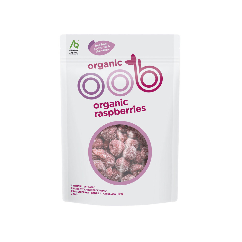 Buy Oob Organic Frozen Raspberries 300g | Coles