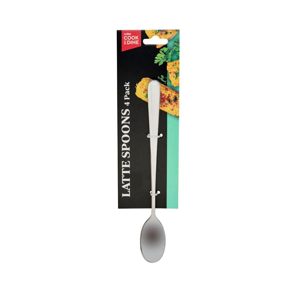 Buy Cook & Dine Latte Spoons 4 Pack | Coles