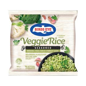 Buy Birds Eye Broccoli- Cauli- Garlic & Parsley Veggie Rice 500g | Coles