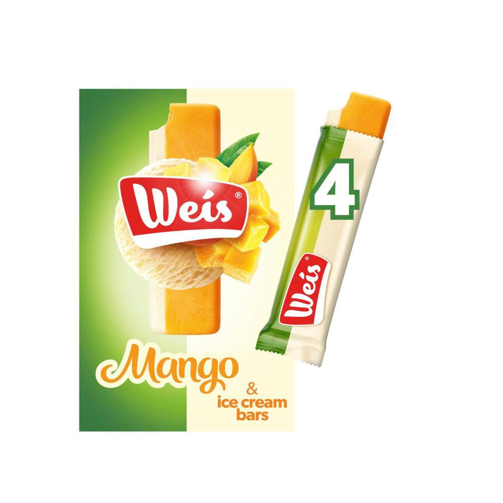 Buy Weis Mango Ice Cream Bars 4 Pack 280mL | Coles