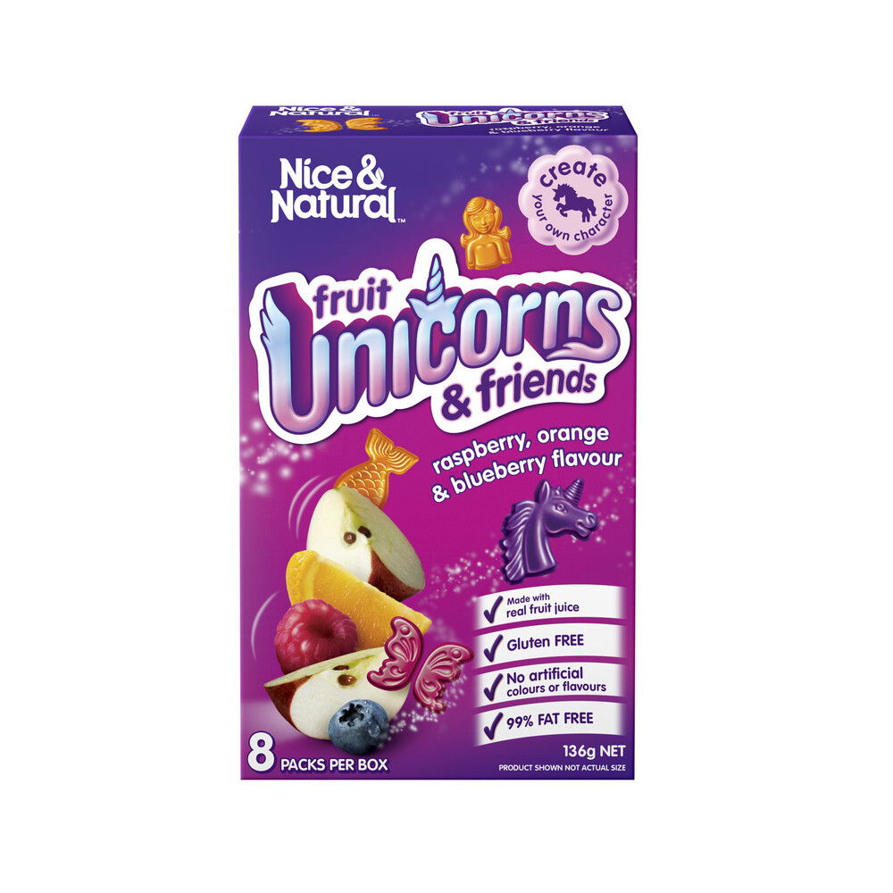 Buy Nice & Natural Fruit Unicorn Multipack Lunch Box School Snacks ...