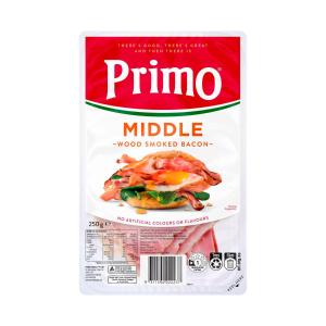 Buy Primo Rindless Middle Bacon 250g | Coles