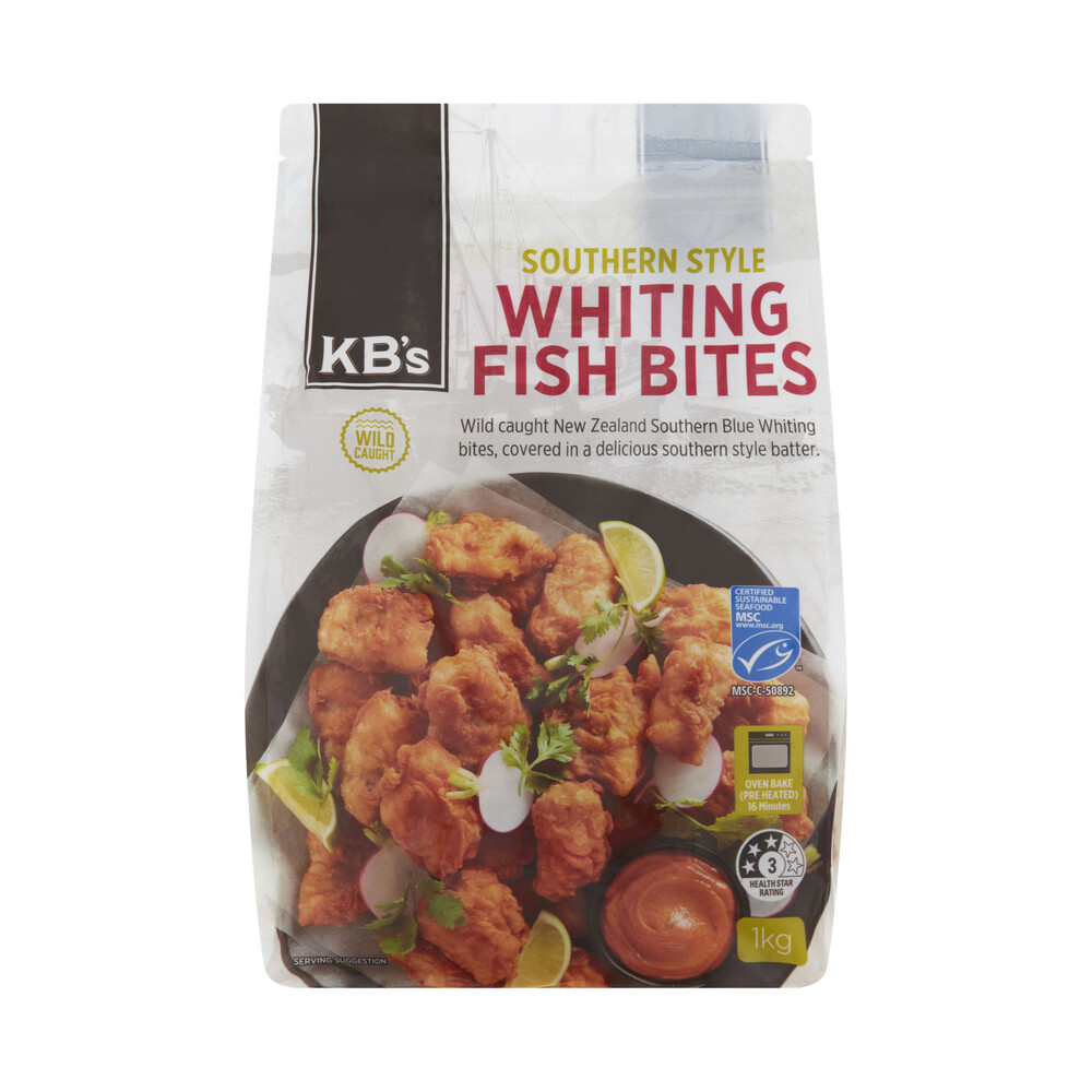 Buy KB's Whiting Bites Southern Style Batter 1kg | Coles