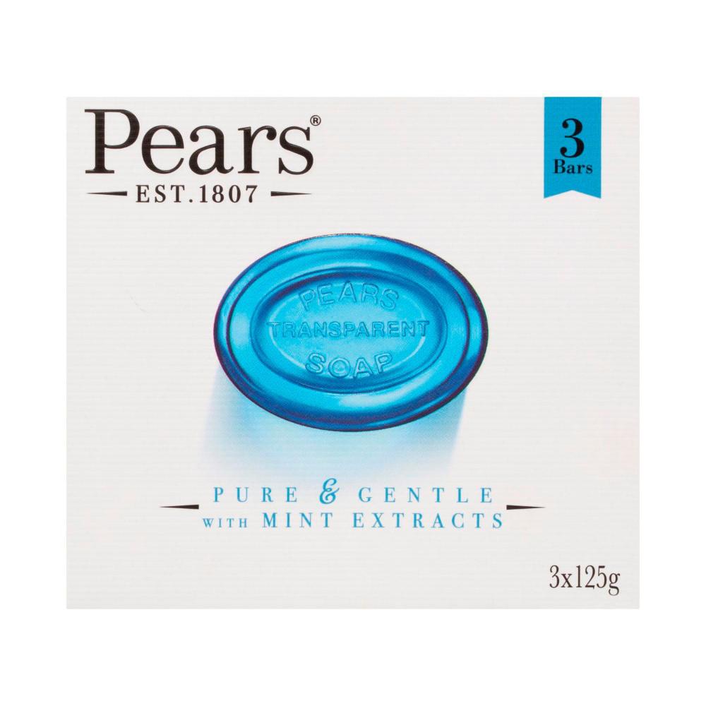 Buy Pears Transparent Soap With Mint Extracts 3x125g 375g | Coles