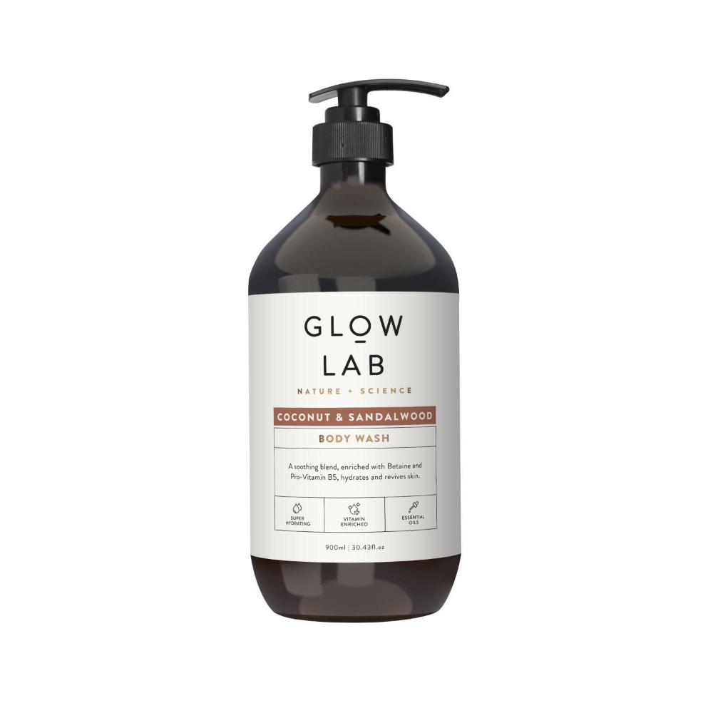 Buy Glow Lab Coconut Sandalwood Body Wash 900mL Coles