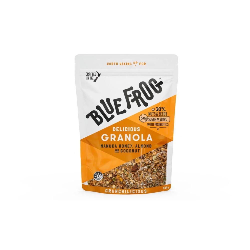 Buy Blue Frog Probiotic Granola Manuka Honey & Almond 350g | Coles