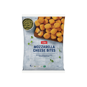 Calories in Coles Mozzarella Bites & Sauce 10 Pack calcount