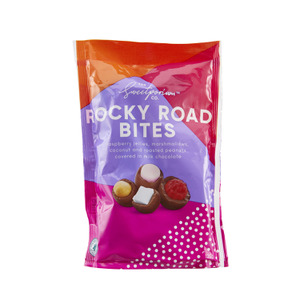 Calories in Coles Deconstructed Rocky Road Milk Chocolate Coated Bites ...
